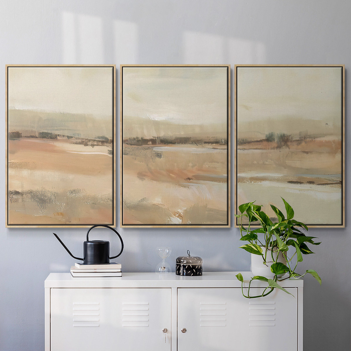 Wrought Studio™ Earth Tone Landscape I - Multi Piece Framed Canvas | Wayfair
